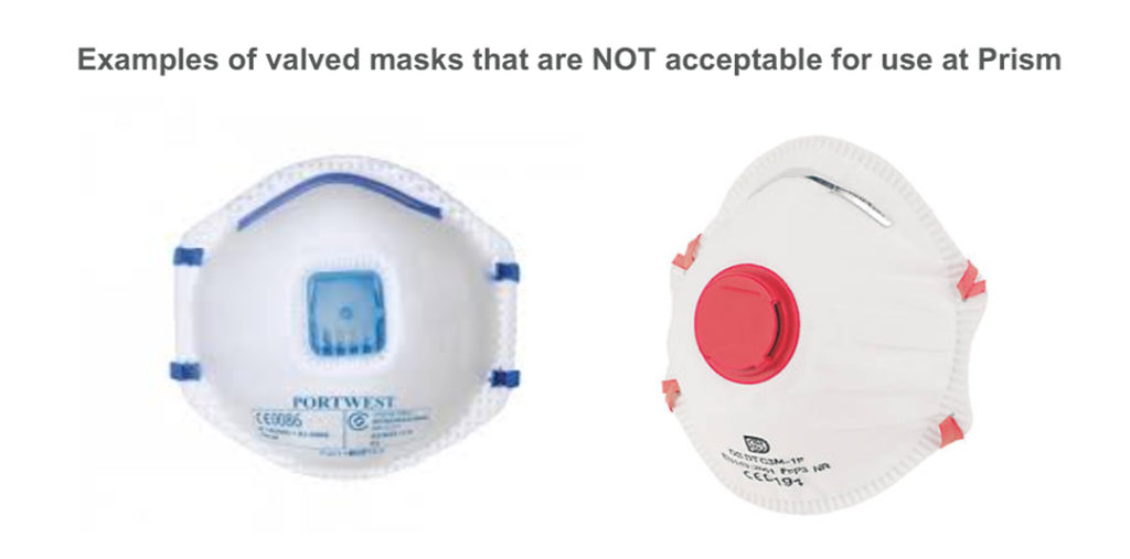 Valved Mask Example | Prism Eye Institute